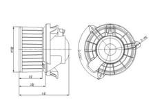 Genuine PACCAR Kenworth Peterbilt X7001001 Blower Motor X7002002 Bunk ...