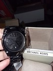 New Michael Kors MK5550 Bradshaw Black Stainless Steel Chrono Dial ...