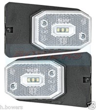 2 Signal Stat 1300 Chrome Truck CAB Clearance Marker Lights Without ...