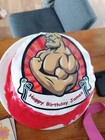 STRONG MUSCLE MAN 7.5 PREMIUM Edible ICING Cake Topper CAN BE ...