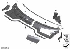 Genuine Mopar Fascia Bracket Left 68438631AB for sale online | eBay